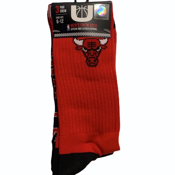 Icerbrands LLC | Underwear & Socks | Chicago Bulls Mens 3 Pack Crew ...